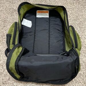 L.L. Bean | Bags | Ll Bean Green Nylon Backpack Raccoon Embroidery ...